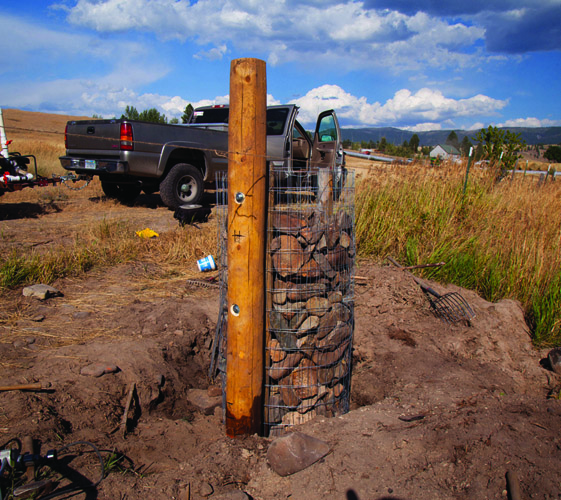 Solid Stonework: Building Rock Fence Posts - Grit